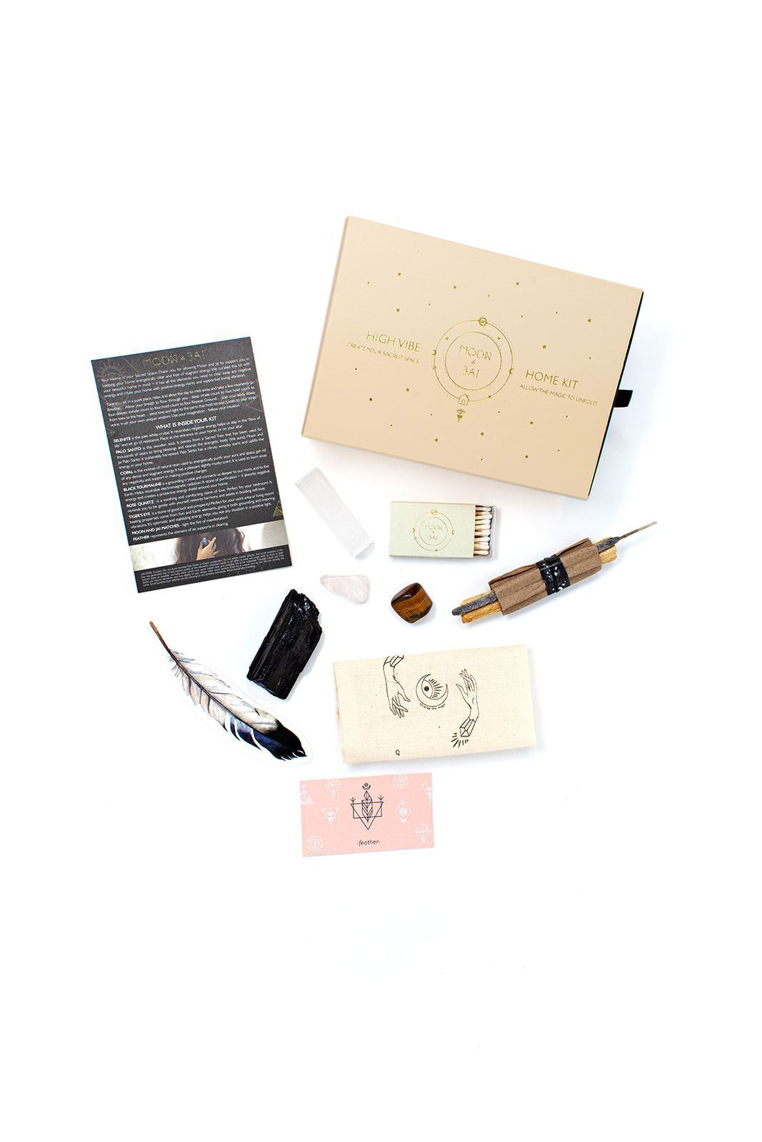 High Vibe Home Kit with Selenite – moon and jai